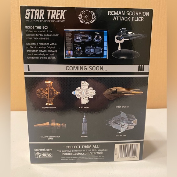 Eaglemoss | Art | Star Trek Eaglemoss New Reman Scorpion Class Attack ...